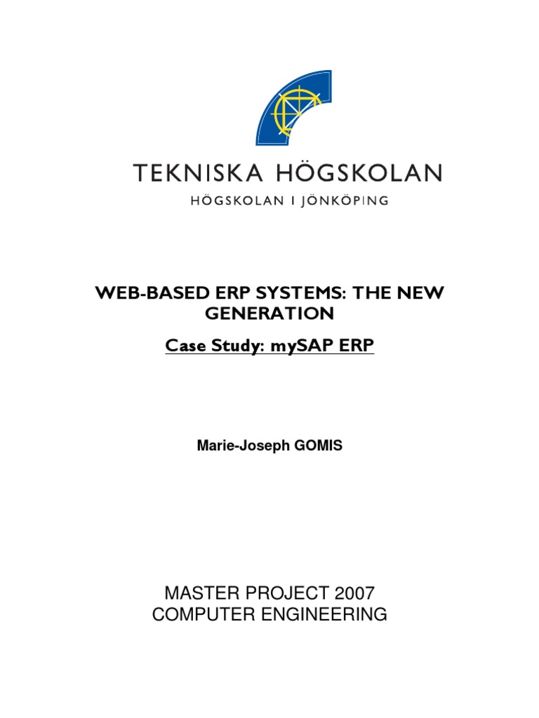 Web Based Erp SYSTEMS | PDF