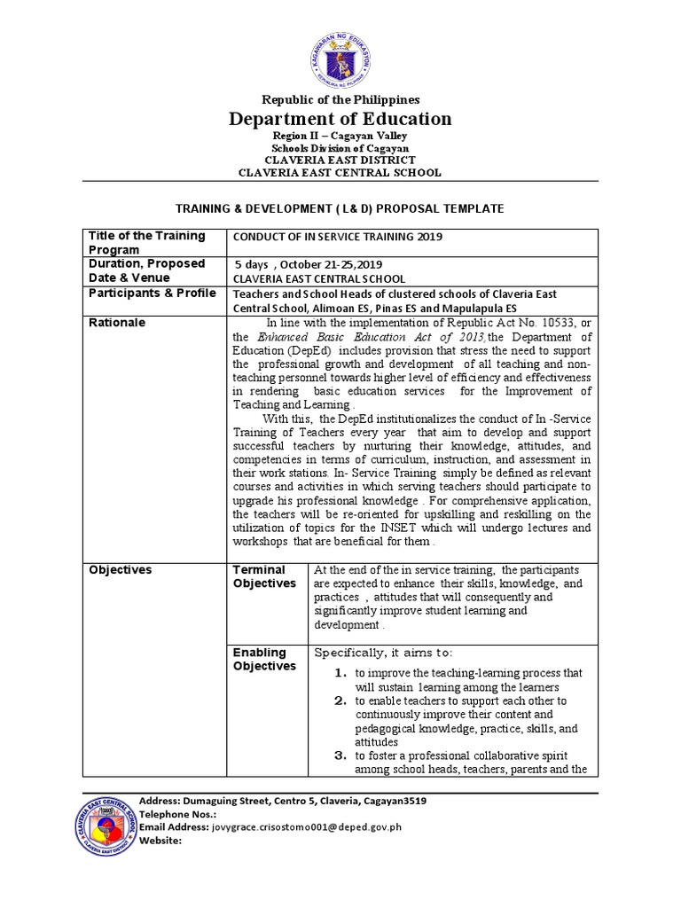 Department of Education: Republic of The Philippines | PDF | Teachers ...