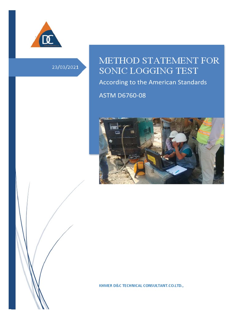 Method Statement For Sonic Logging Test-naga3-Rev.01-Dc230321 | PDF ...