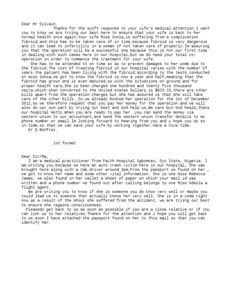 Hospital Format | PDF | Hospital | Medicine