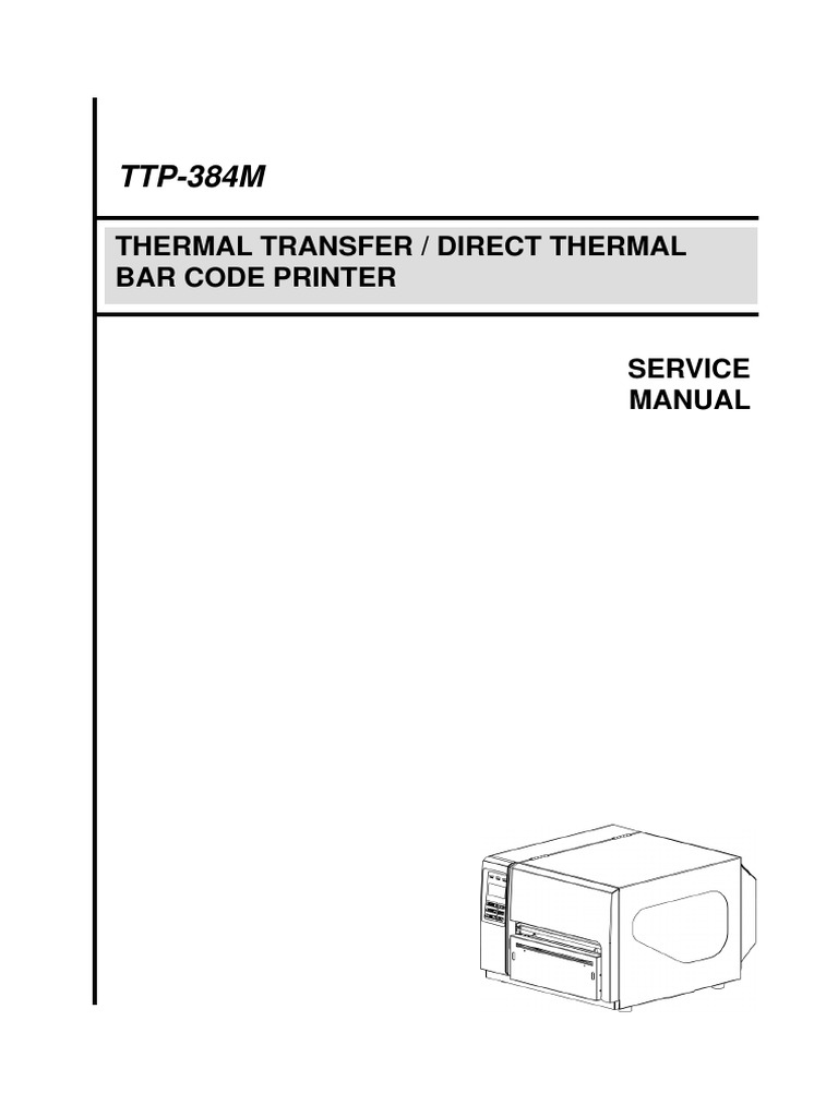 TSC TTP 384M Service Manual E | PDF | Printer (Computing) | Electrical ...