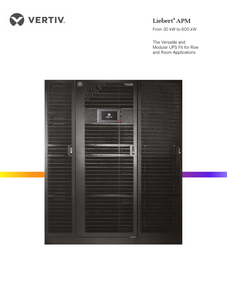 Liebert Apm 30 600 KW Brochure English | PDF | Alternating Current ...