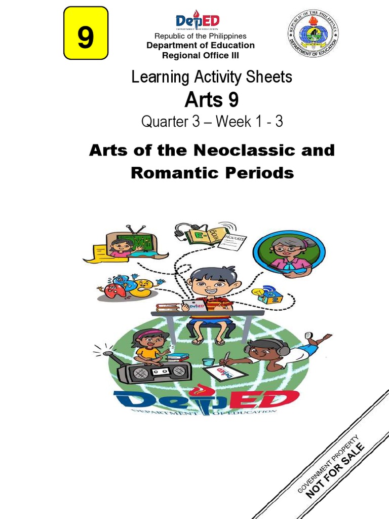 Arts 9: Learning Activity Sheets | PDF | Romanticism | Paintings