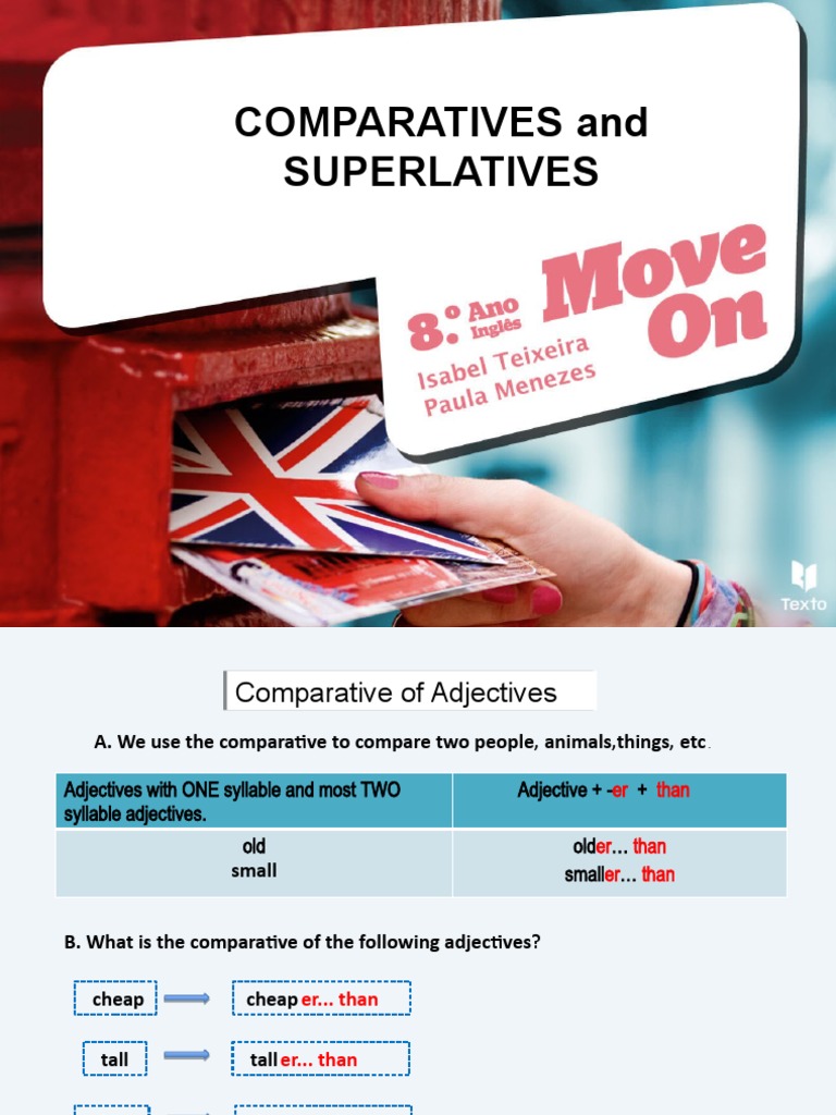 Degrees of Adjectives - Comparatives and Superlatives | PDF | Adjective | Linguistics