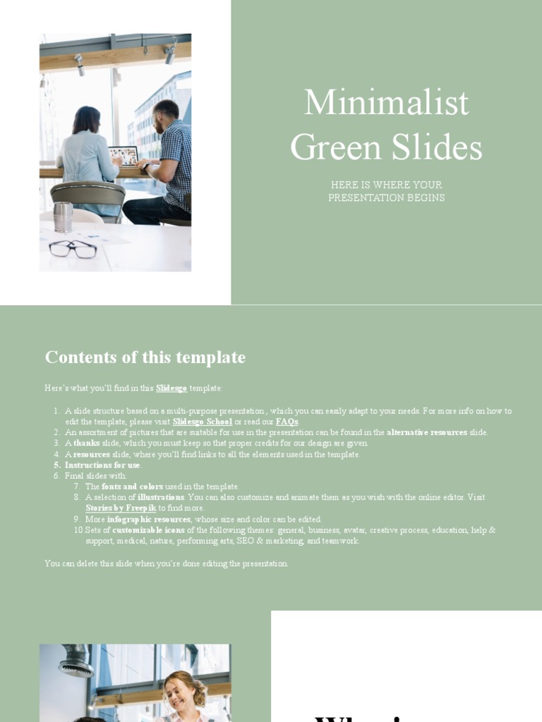 Minimalist Green Slides by Slidesgo | PDF | Planets | Jupiter
