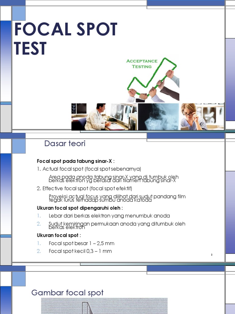 Focal Spot Test | PDF