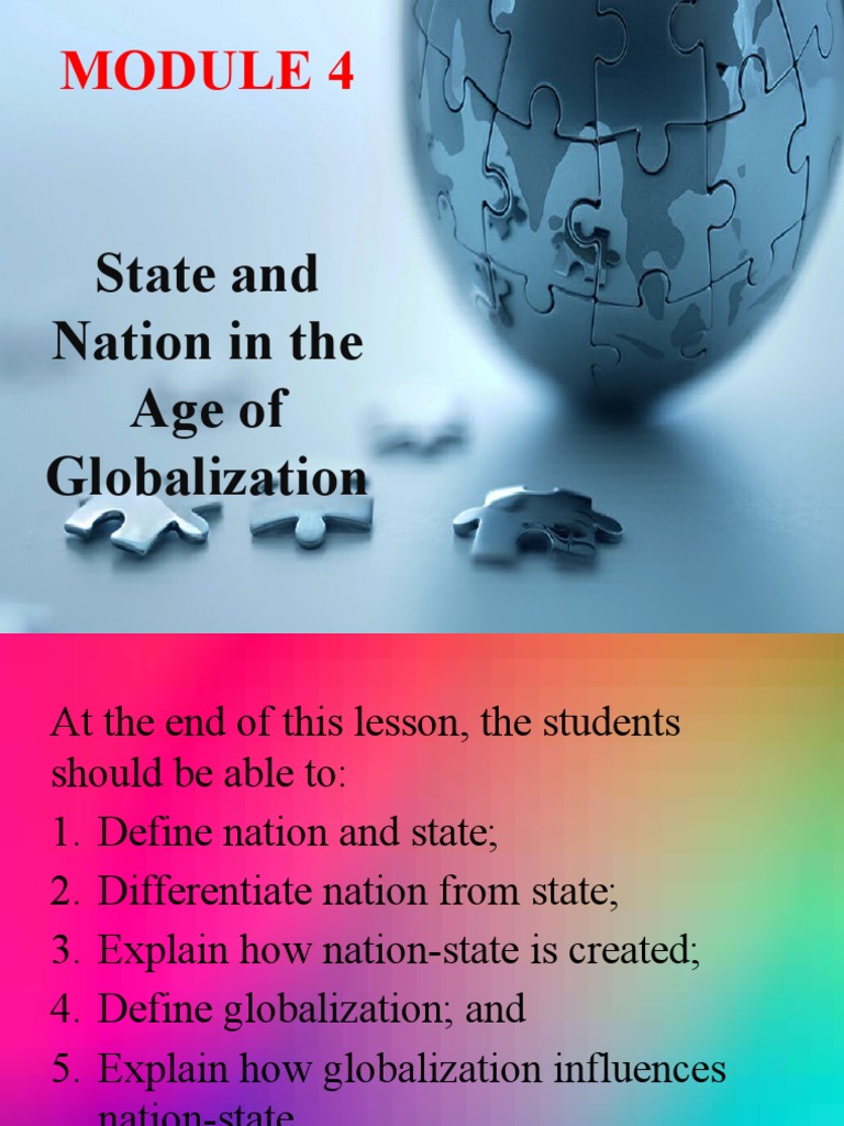 Module 4 State and Nation in The Age of Globalization | PDF | Nation ...