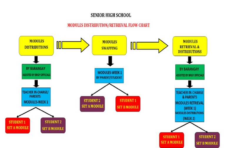 Modules Distribution Retrieval Flow Chart | PDF