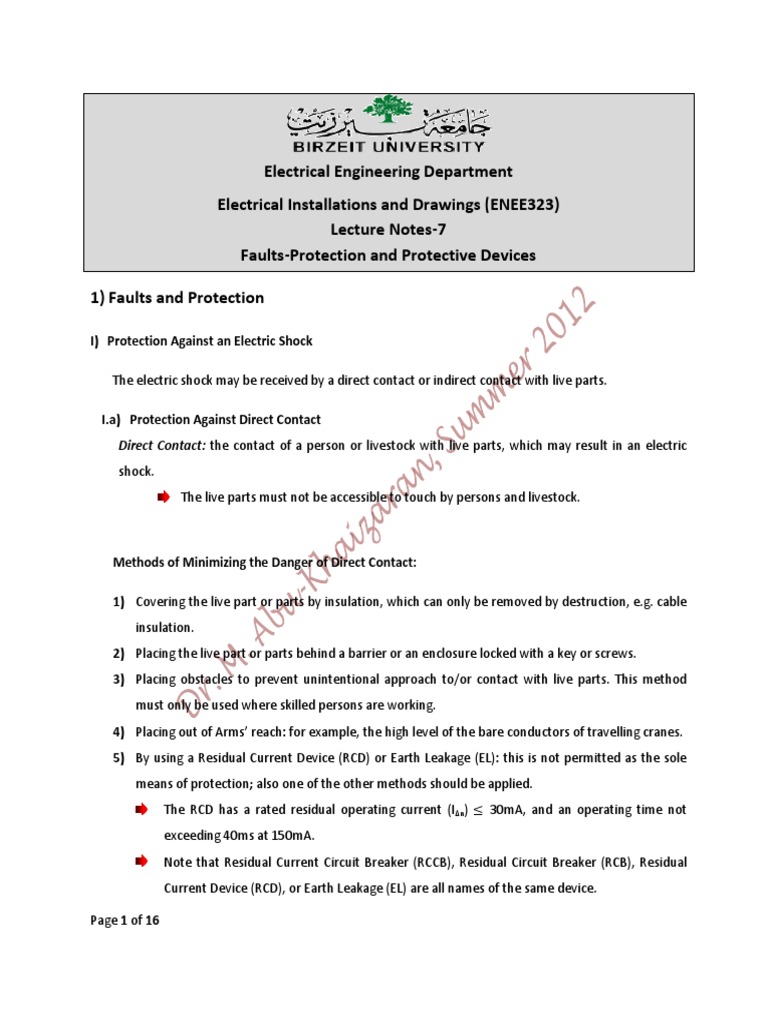 7.Faults-Protection and Protective DevicesG | PDF | Science ...