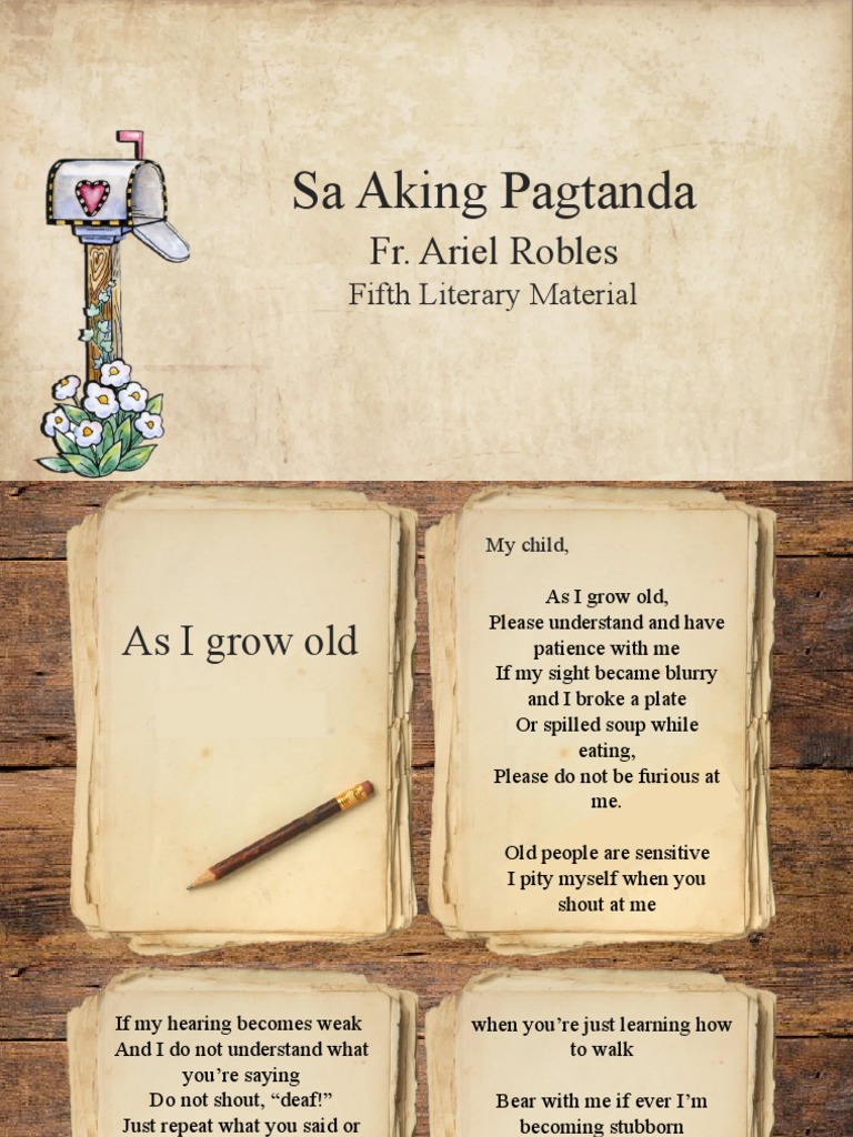 Sa Aking Pagtanda: Fr. Ariel Robles | PDF