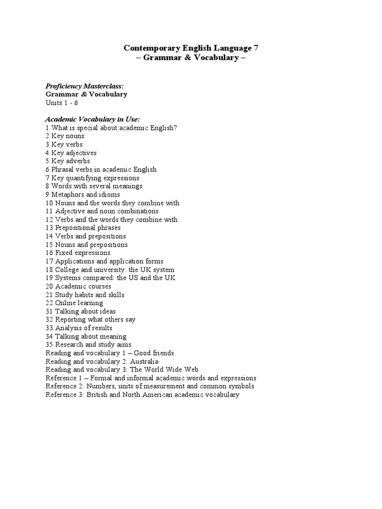 SEJ 7 - Grammar and Vocabulary Materials | PDF | Language Arts & Discipline