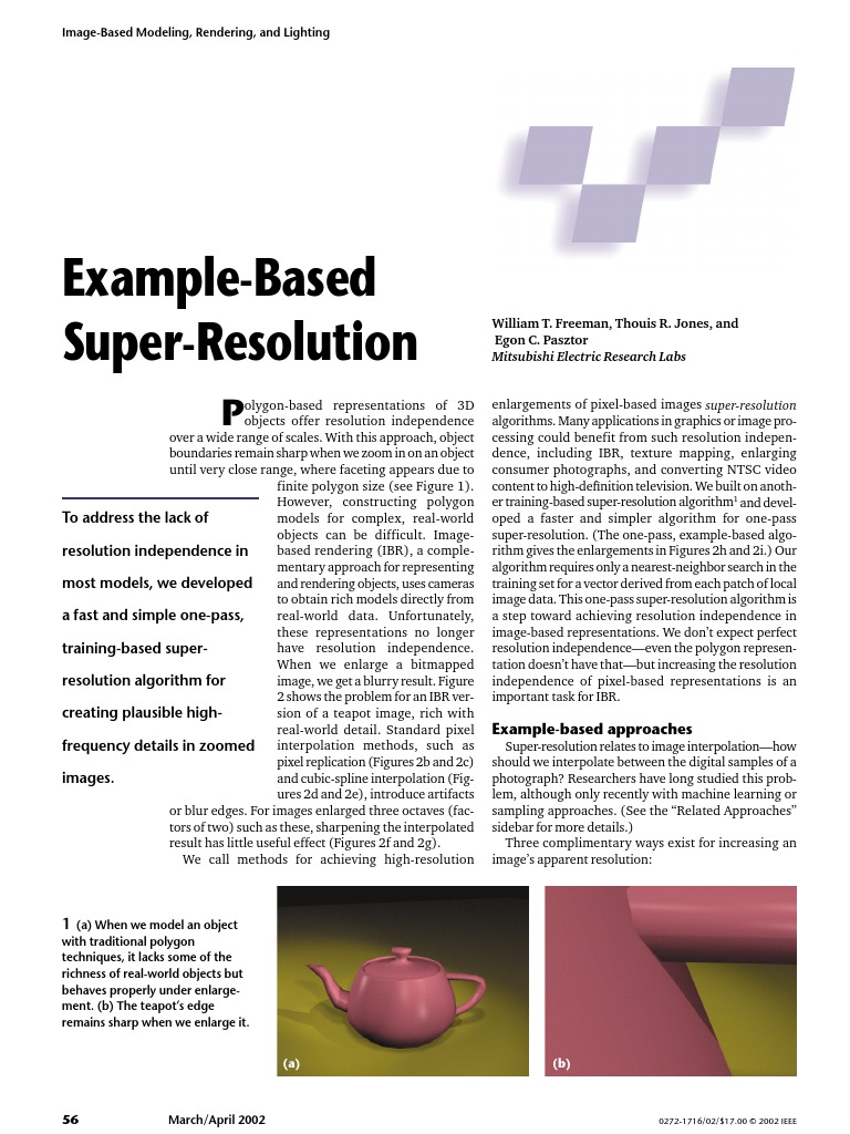 Example Based Resolution | PDF
