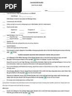 Front Desk Checklist: Description of Tasks (Y/N) | PDF | Business