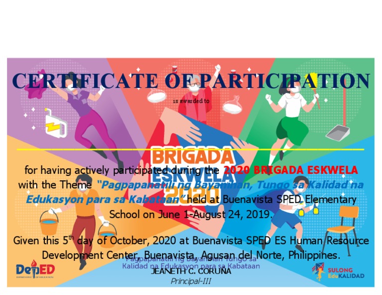 Brigada Cert Participation | PDF