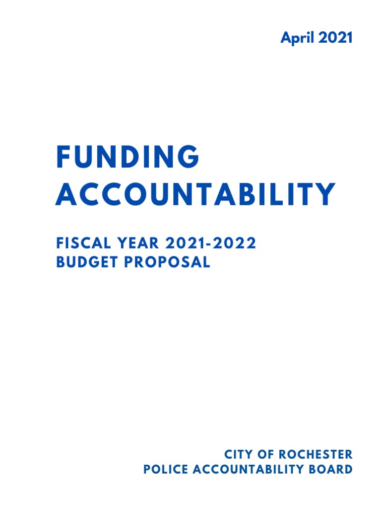 FY 2021 - 2022 PAB Budget Proposal | Descargar gratis PDF | Police | Complaint