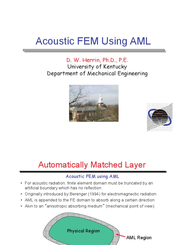 05 Acoustic FEM AML | PDF | Finite Element Method | Oscillation