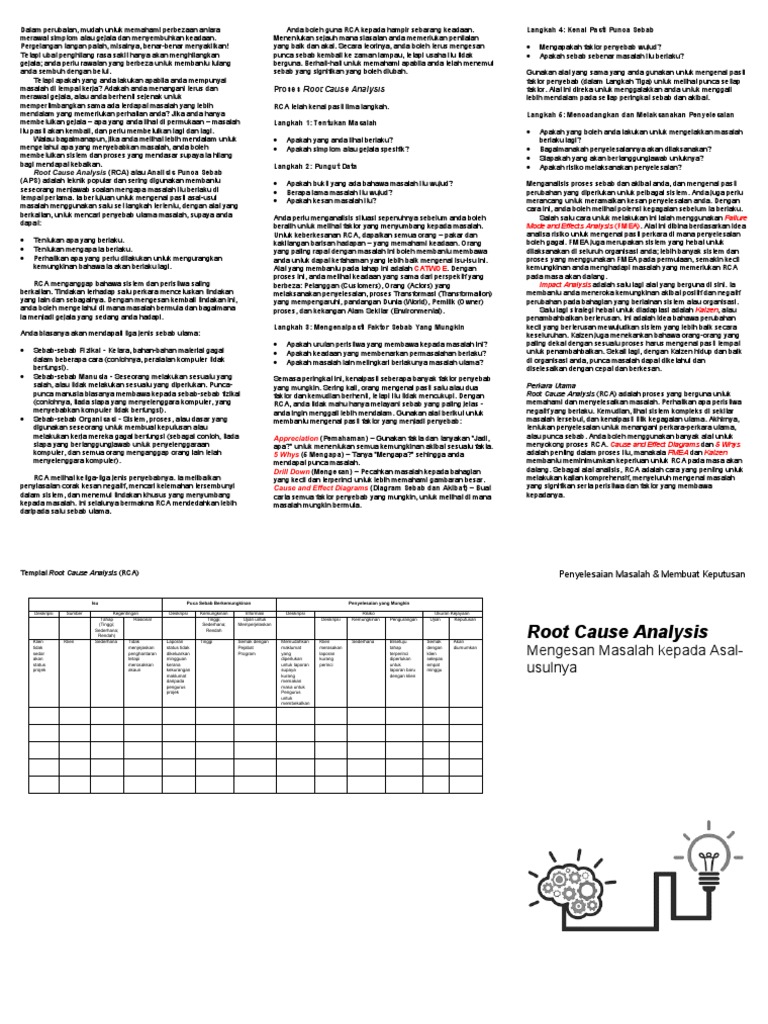 Root Cause Analysis | PDF