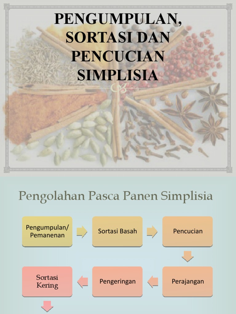 Pengolahan dan Sortasi Simplisia | PDF | Sains & Matematika | Teknologi ...