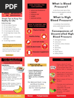 Hypertension Brochure | PDF | Hypertension | Blood Pressure