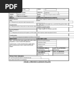 Example of A Good Lesson Plan: Cert Ed/PGCE Year 1 | PDF | Lesson Plan ...