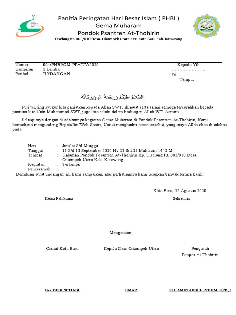 Proposal Gema Muharam | PDF