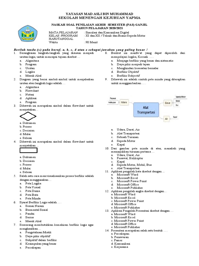 Soal Simdig 11-12 | PDF | Komputer