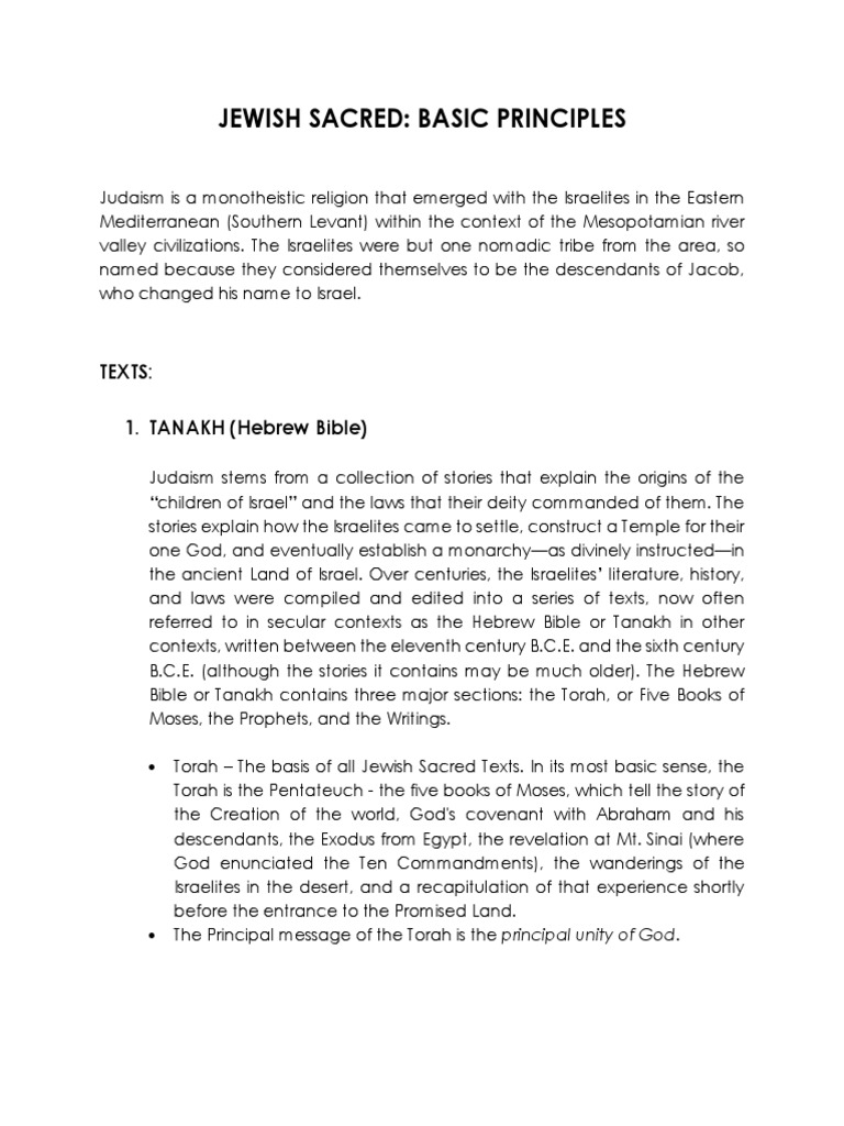 Jewish Sacred Texts | PDF | Hebrew Bible | Torah