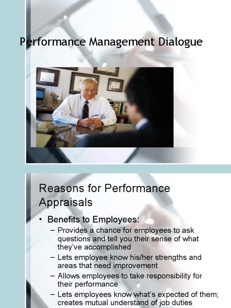Performance Management Dialogue | PDF | Performance Appraisal ...