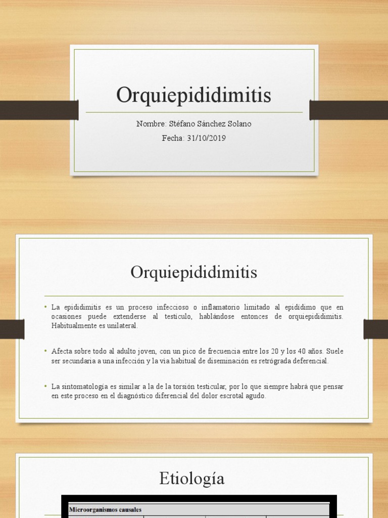 Orquiepididimitis | PDF | Salud pública | Rtt