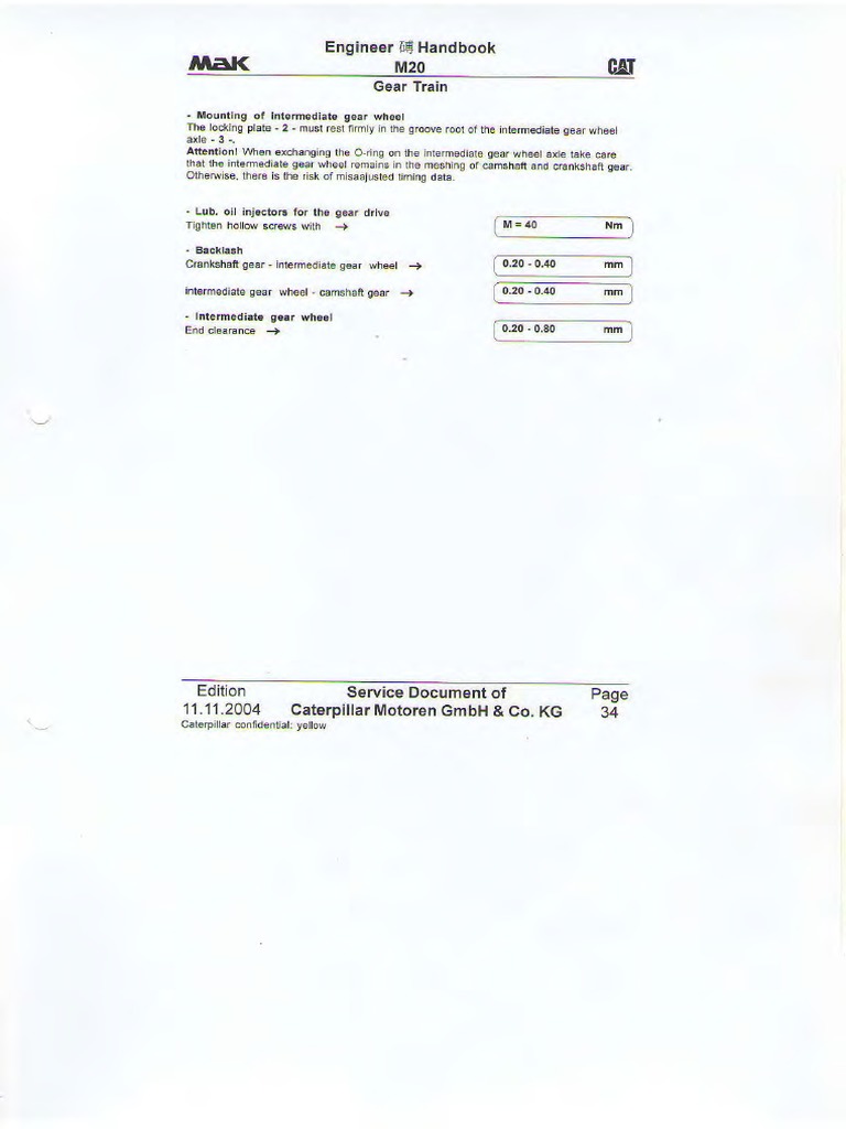 MAK Service Manual 8 M 20 Red - Part2 | PDF | Machines | Mechanical ...