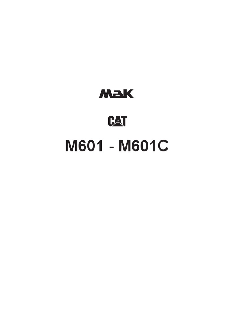 MaK M601 - M601C Engineer S Handbook | PDF | Screw | Valve