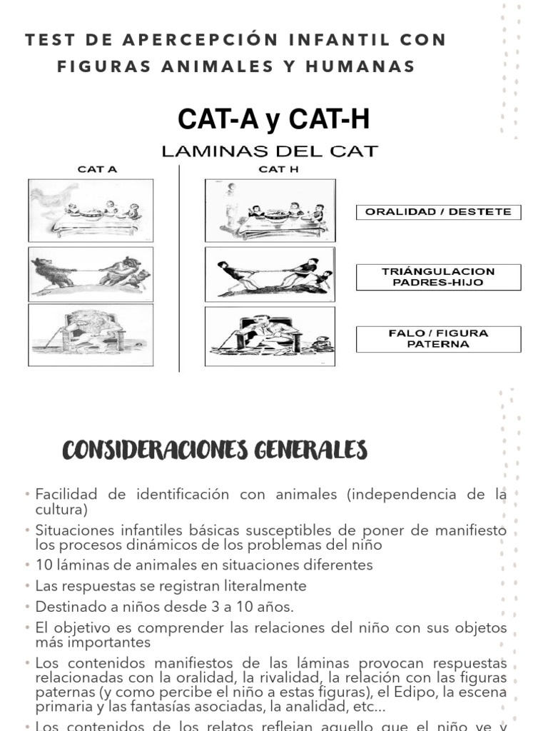 Presentacion (CAT-A y CAT-H) | PDF | Trastorno de ansiedad | La ...