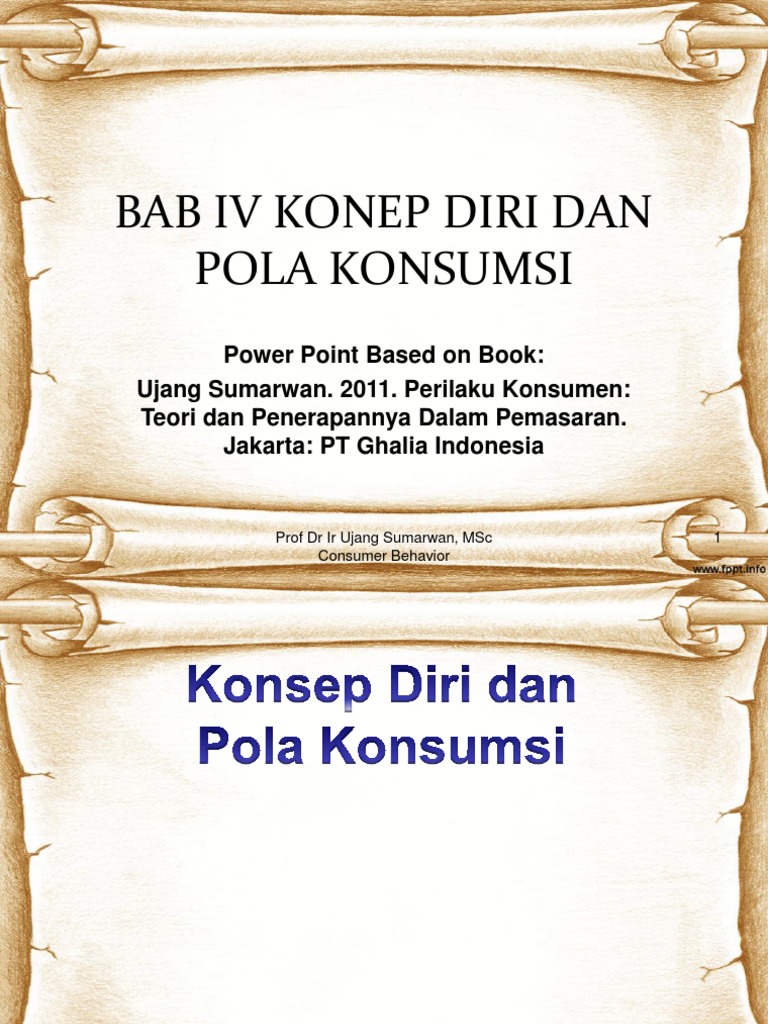 04 Konsep Diri Dan Pola Konsumsi | PDF