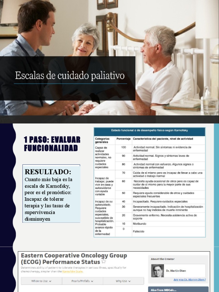 Escalas de Cuidado Paliativo | PDF | Pérdida de peso | Condicion cronica