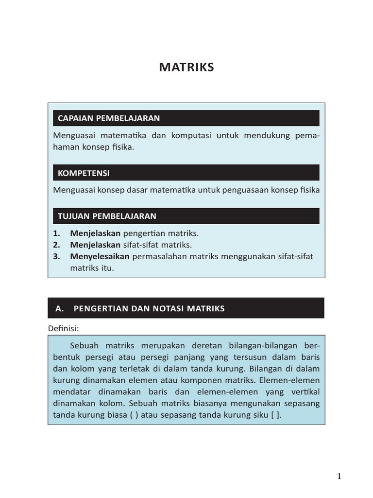 Matriks | PDF