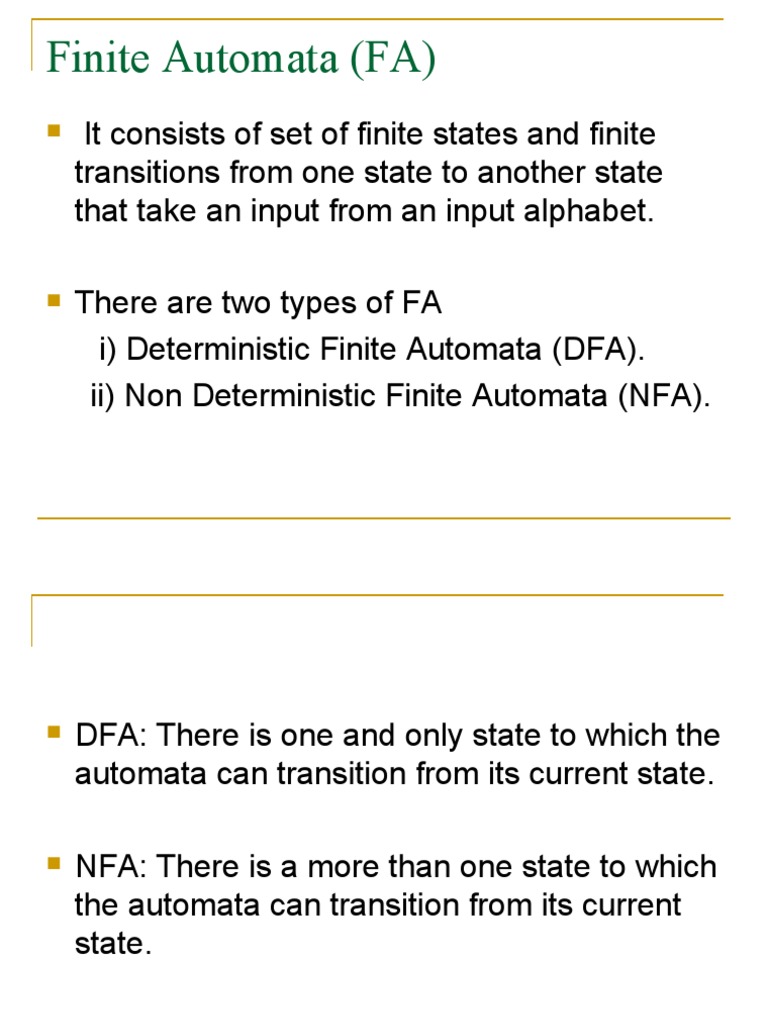 4.finite Automata | PDF | Models Of Computation | Theoretical Computer Science