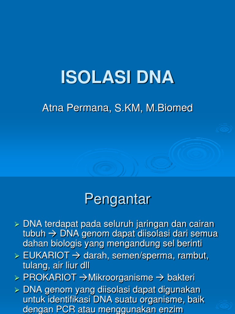 Isolasi Dna-7 | PDF