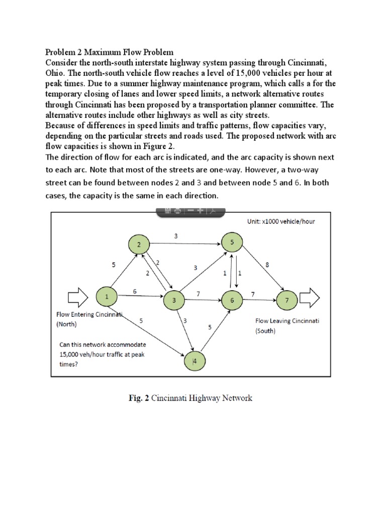 Problem 2 Maximum Flow Problem | PDF
