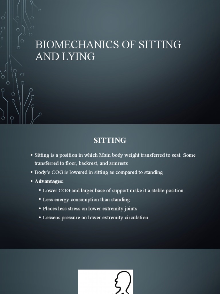 Lec 16 Biomechanics of Sitting and Lying | PDF | Pelvis | Anatomical ...