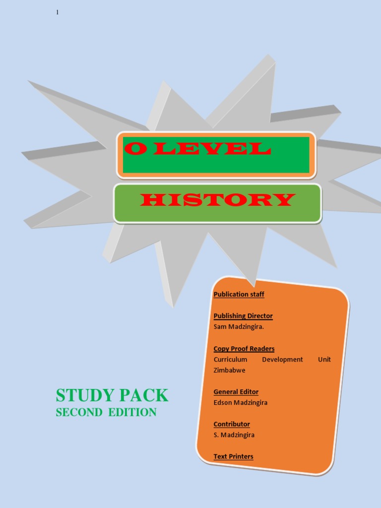 'O' Level History | PDF | Zimbabwe | Allies Of World War I