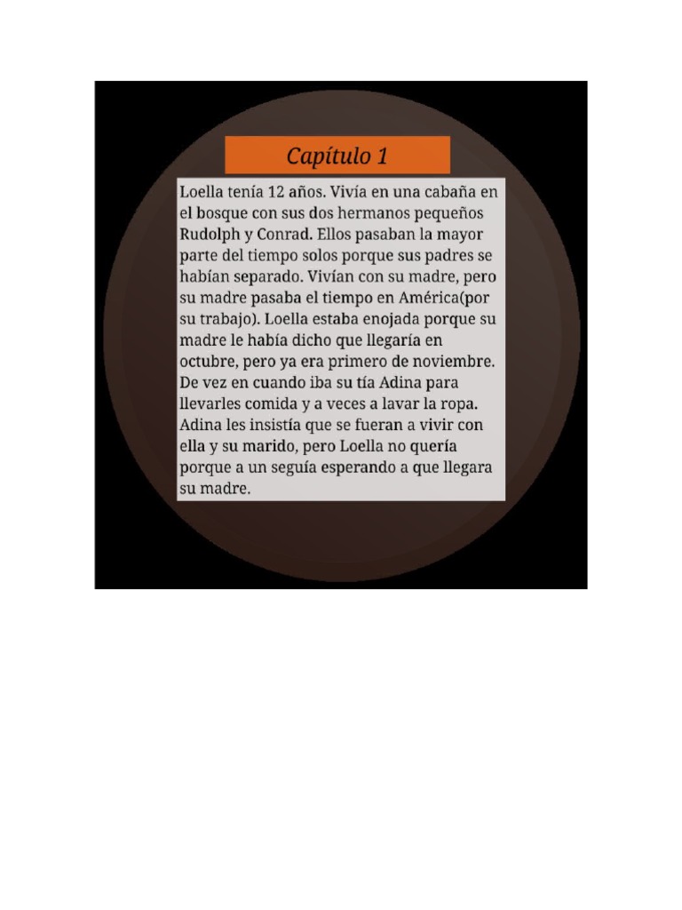 Personajes Del Cuento y Resumen | PDF