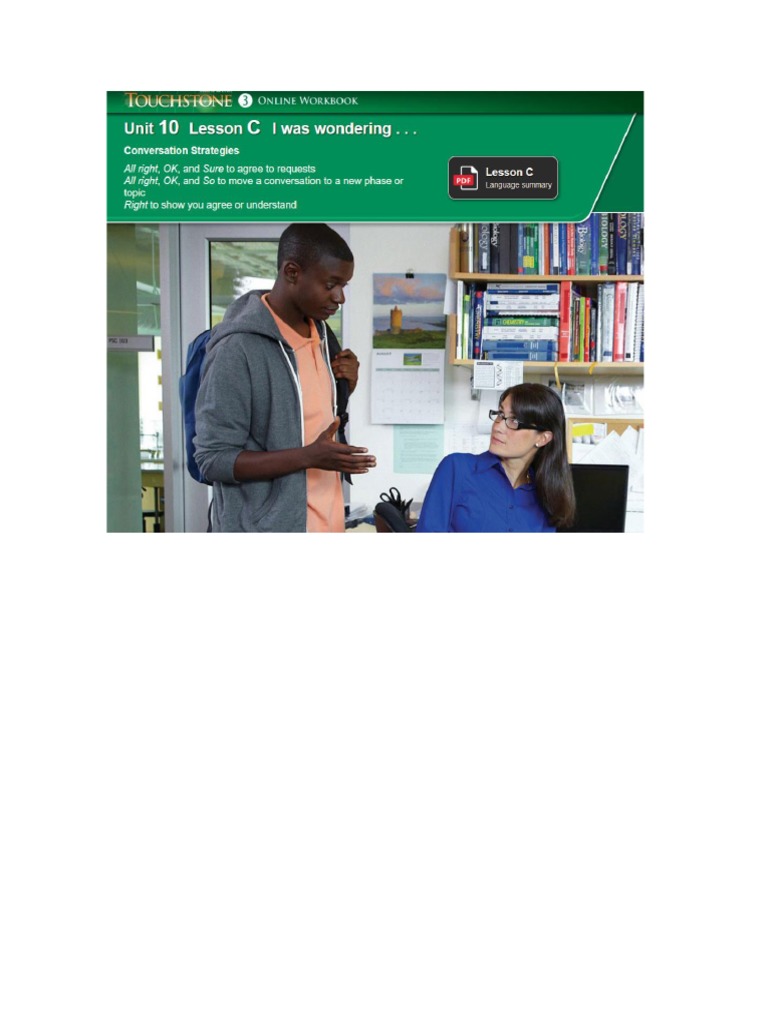 UNIT 10 LESSON D WorkBook and Listening Extra | PDF