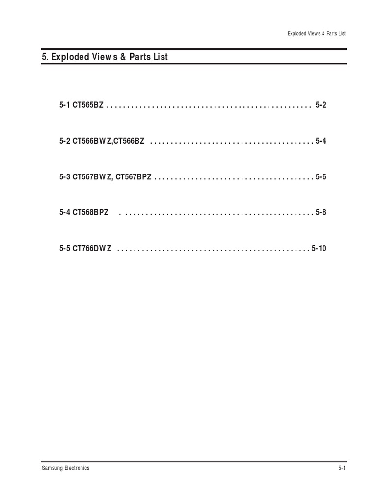 06 - Exploded View & Part List | PDF