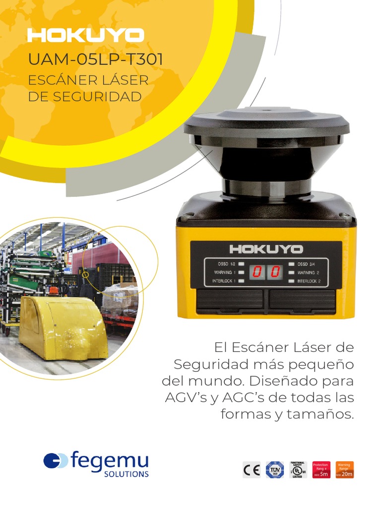Escáner Láser UAM-05LP-T301: Seguridad Compacta | PDF | Escáner de ...