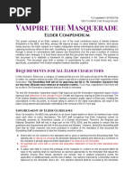 VTM 5E Quick Reference Guide | PDF | Tabletop Games