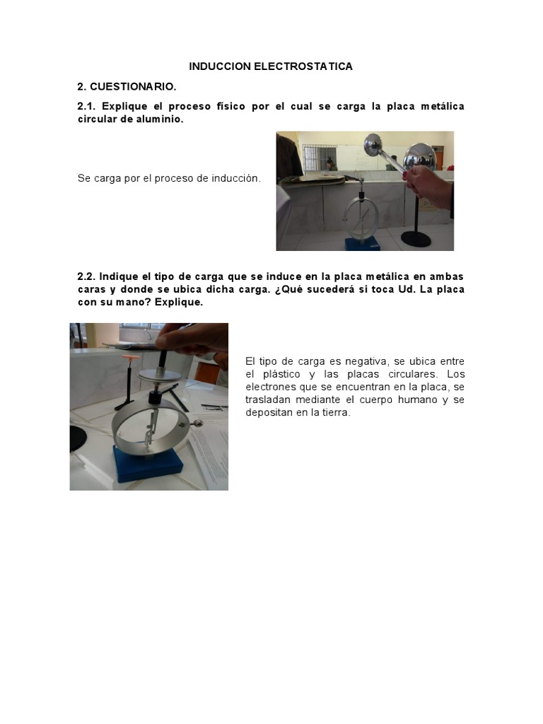 Induccion Electrostatica | PDF