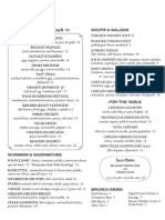 Somerset Diner Menu Overview | PDF | Distilled Drinks | Alcoholic Drinks