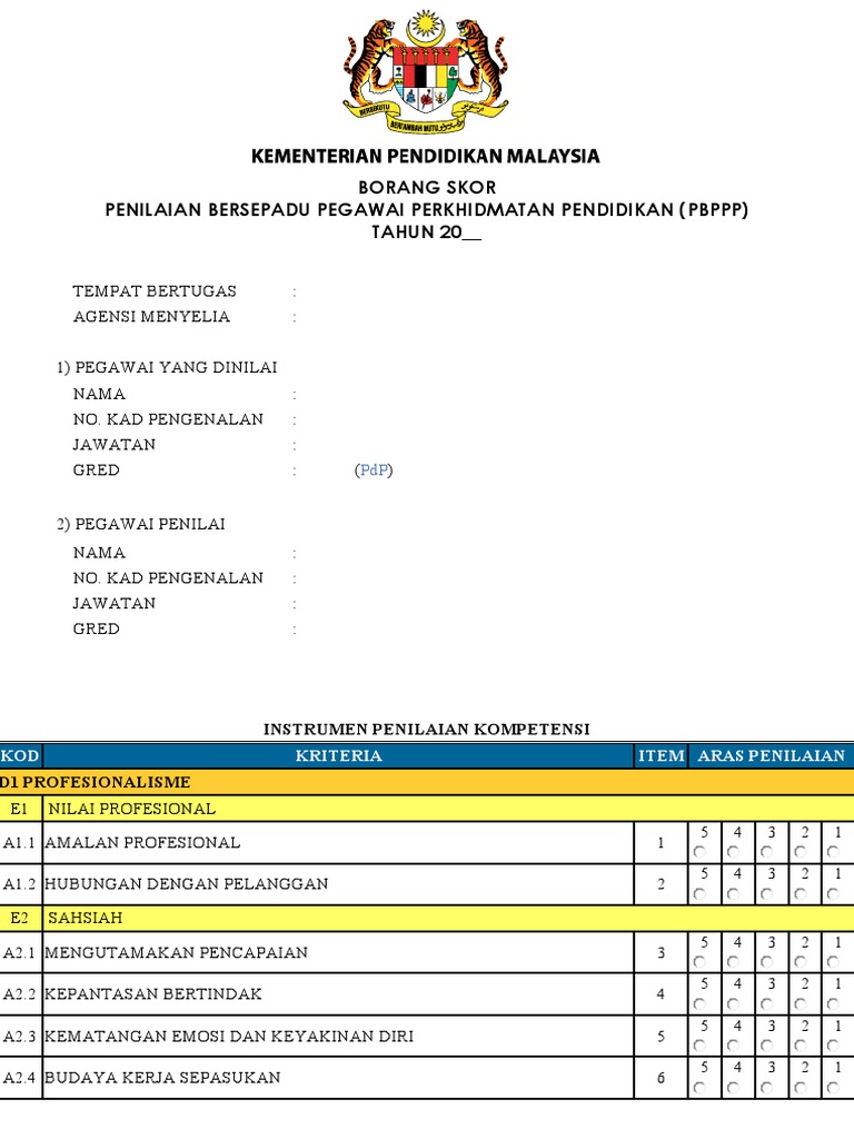 1 INSTRUMEN PDP | PDF | Teknologi & Rekayasa