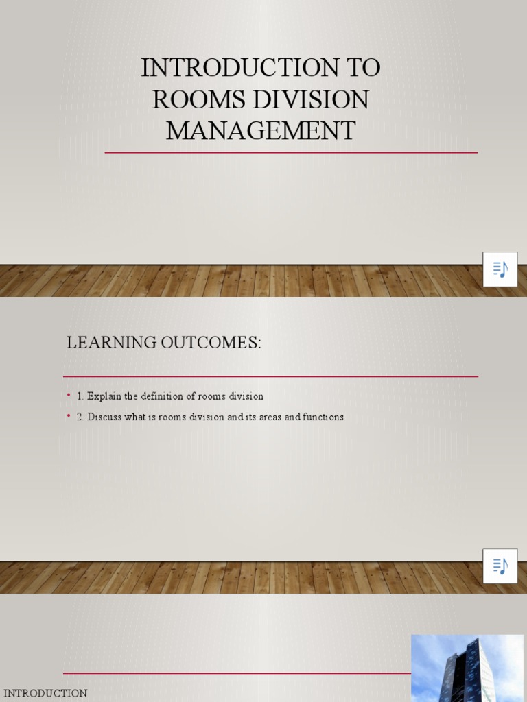Introduction To Rooms Division Management | PDF | Hotel | Property