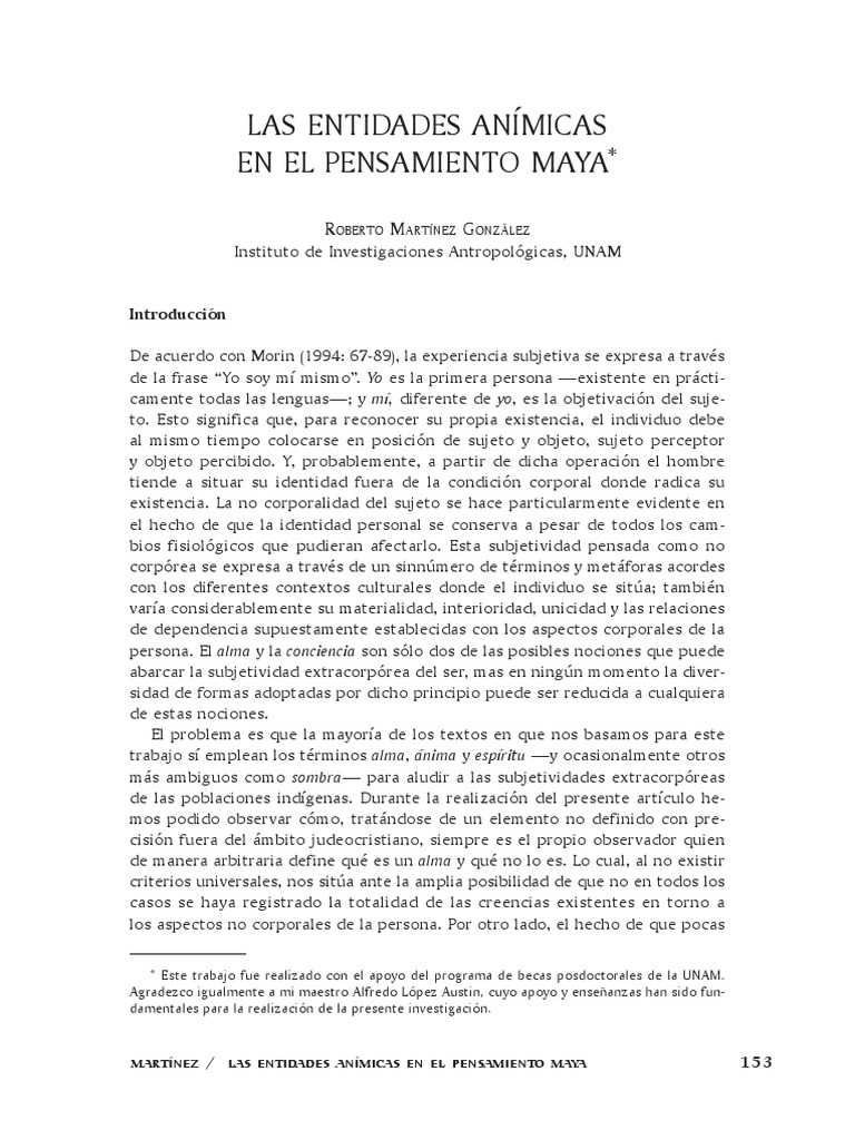 Entidades Anímicas Mayas | PDF | Civilización maya | Alma